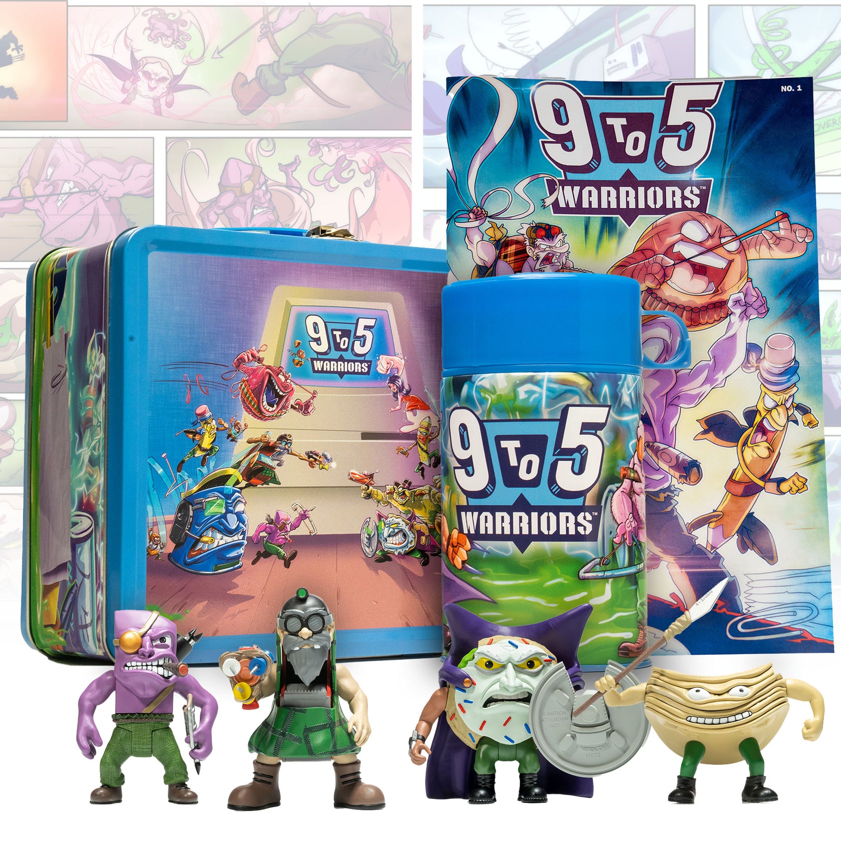 9 to 5 Warriors | 90s Inspired Action Figures